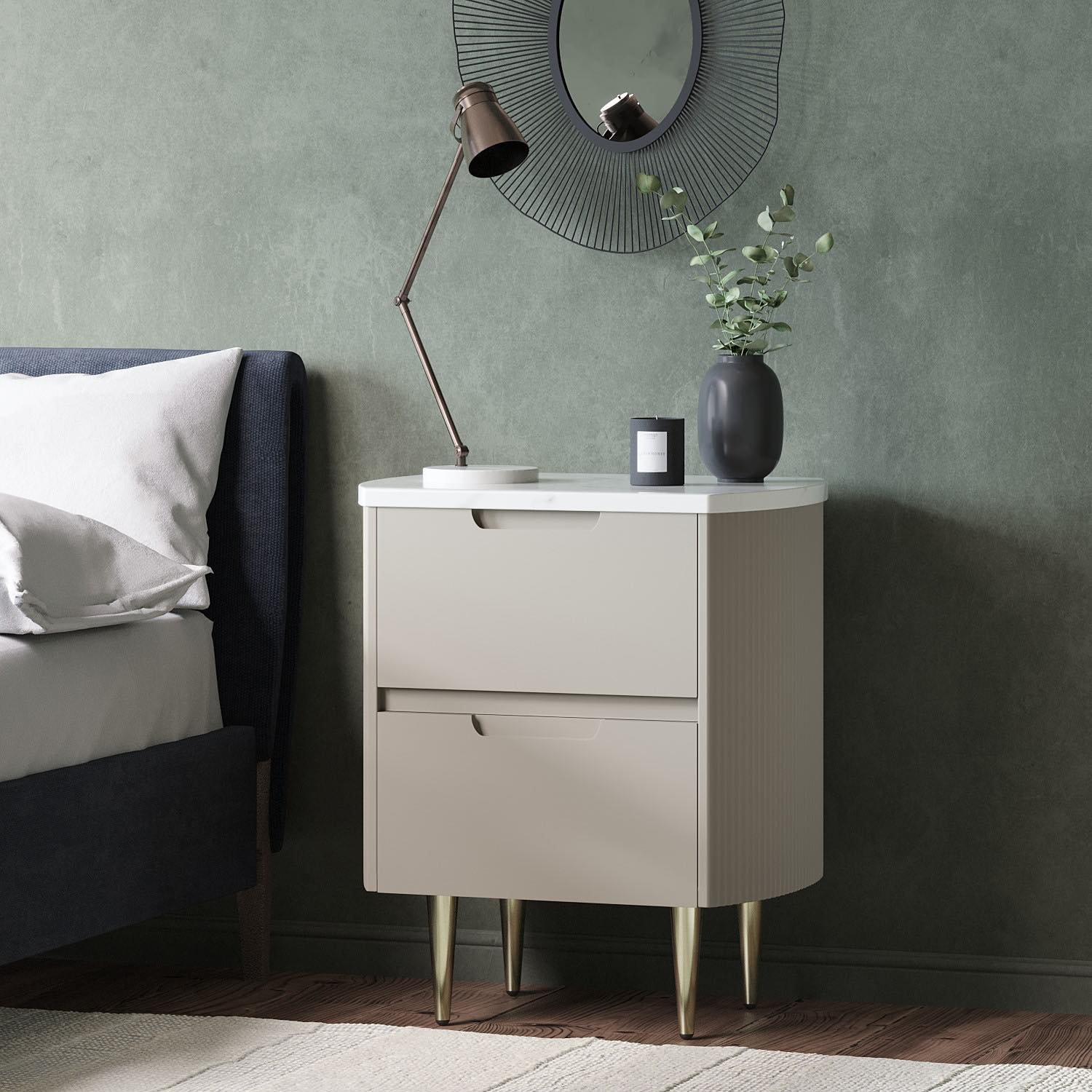 Modern Bedside Table Box designs - Qatar Furniture Mart